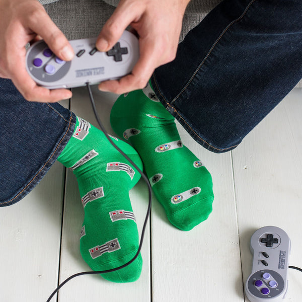 Men's Video Game Controller Socks | Retro Gaming Socks - Sock Vault ...